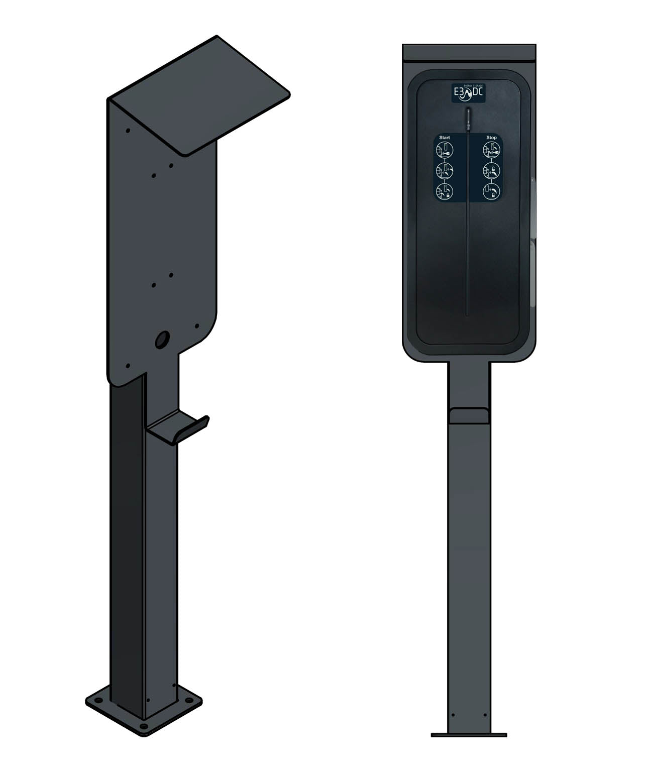 Ladesäule für E3/DC multi connect Wallbox